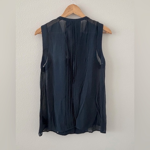 Reiss | Tops | Reiss Isabelle Pleaded Shell Navy Top | Poshmark